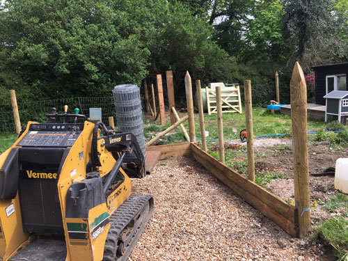 Chicken Run Brown Candover Alresford Hampshire - Fencing Landscaping