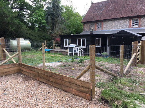 Chicken Run Brown Candover Alresford Hampshire - Fencing Landscaping