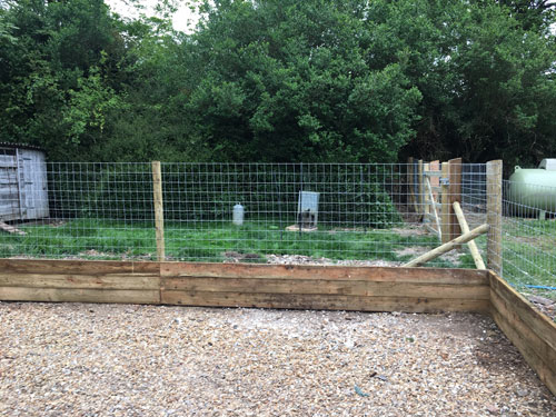 Chicken Run Brown Candover Alresford Hampshire - Fencing Landscaping